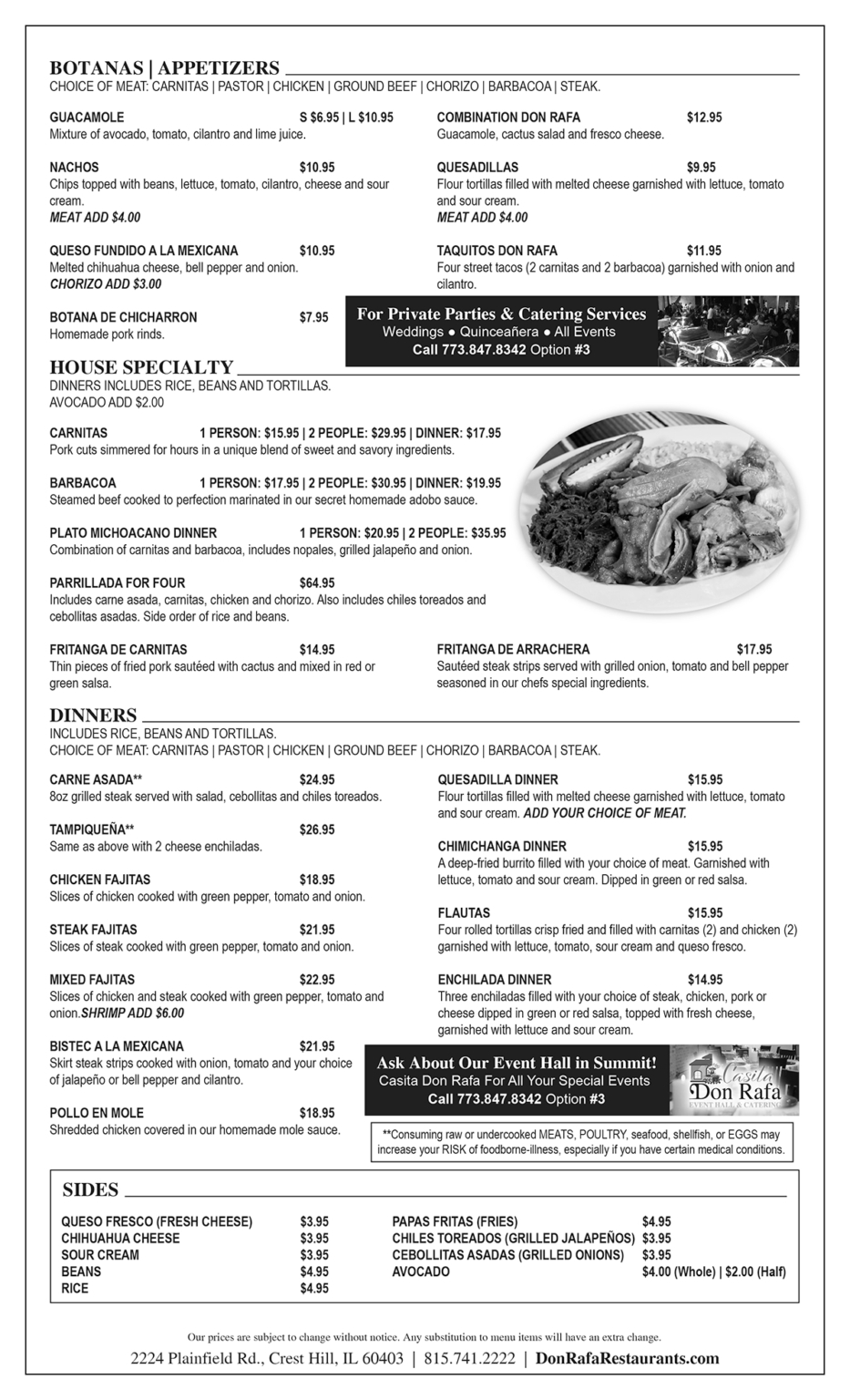 Don Rafa Crest Hill - Don Rafa Restaurants